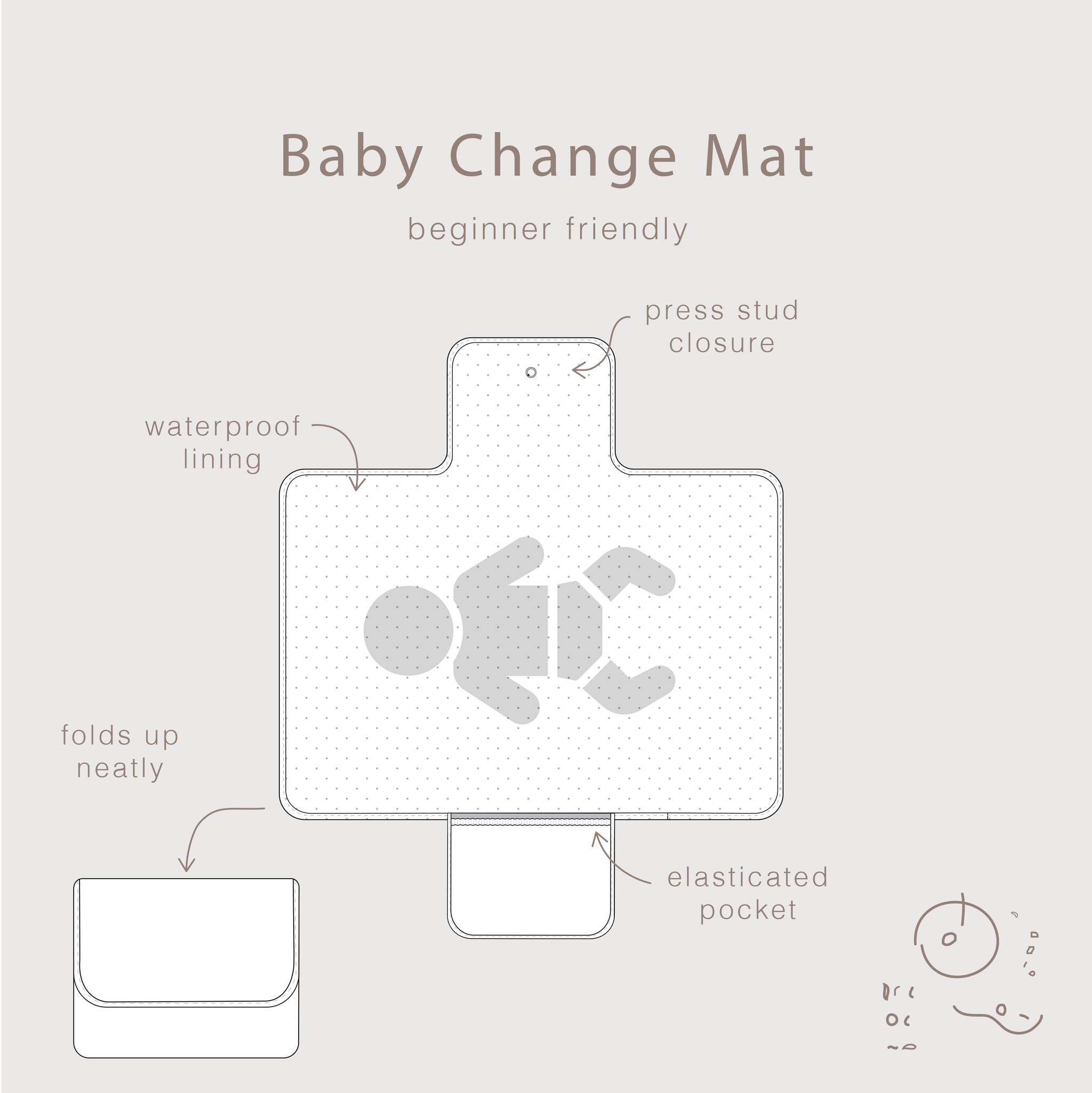 Baby Change Mat + Play Rug - DIGITAL Pattern – Common Stitch.