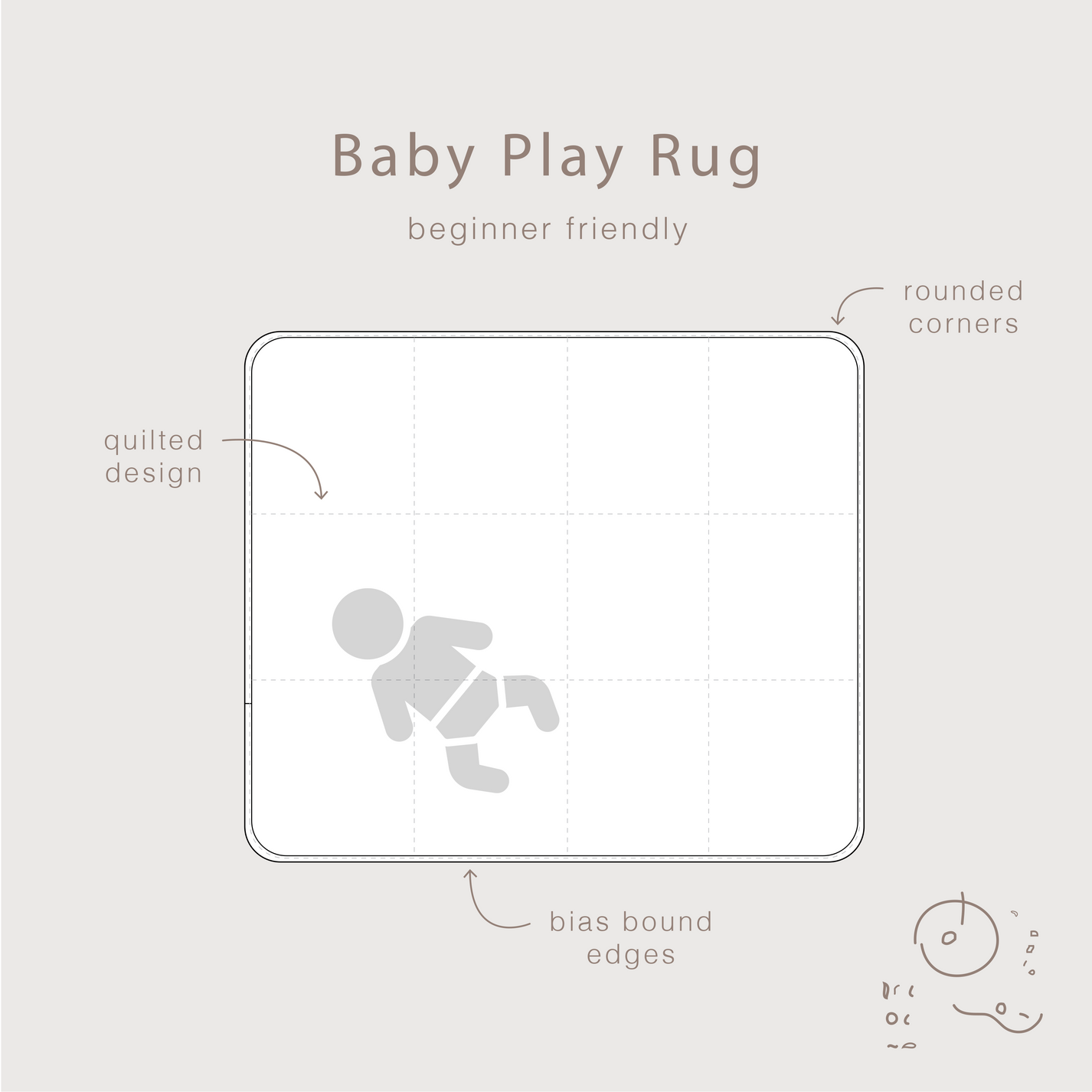 Baby Change Mat + Play Rug - DIGITAL Pattern – Common Stitch.