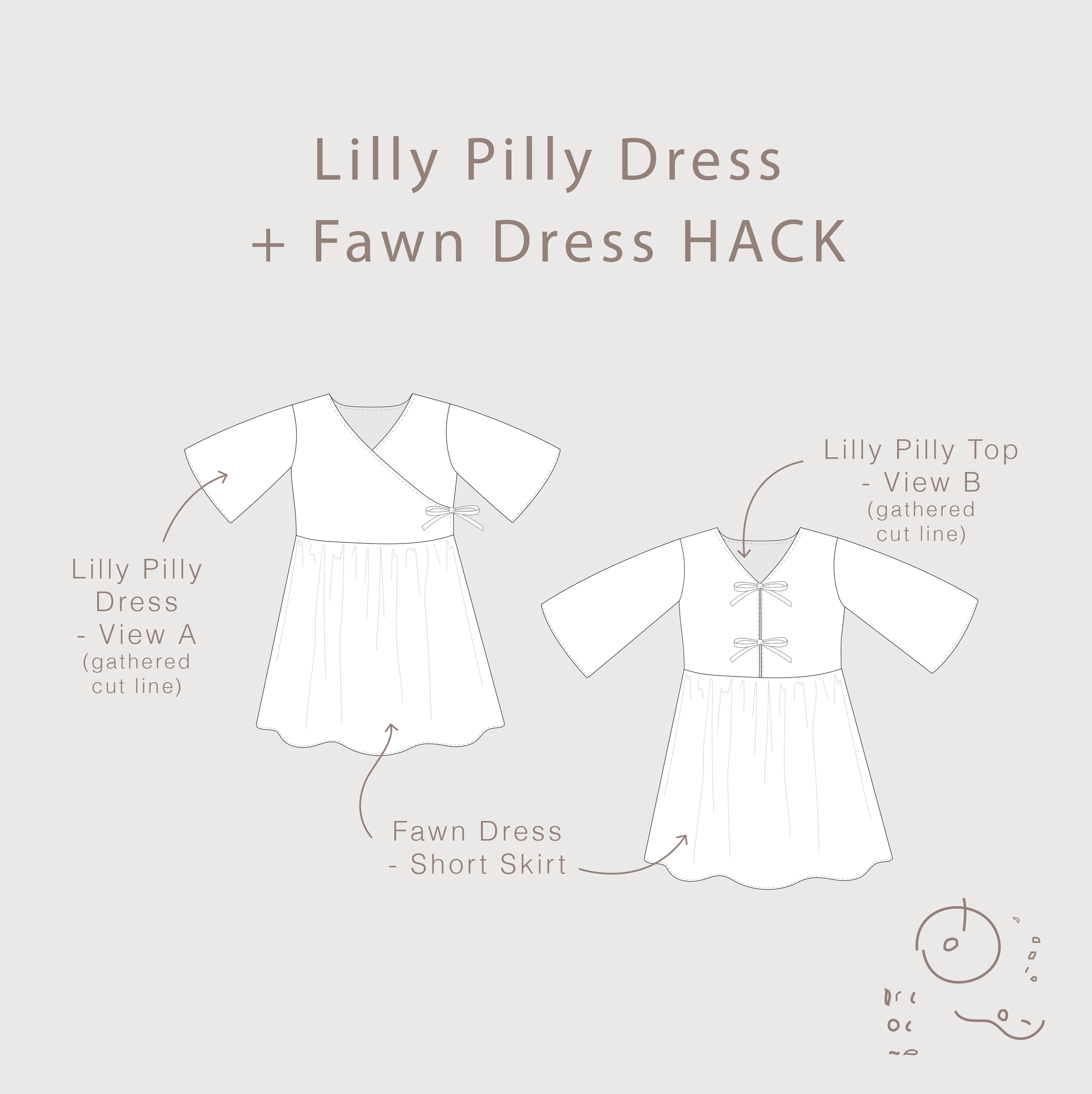 Lilly Pilly Dress + Top DIGITAL Pattern – Common Stitch.